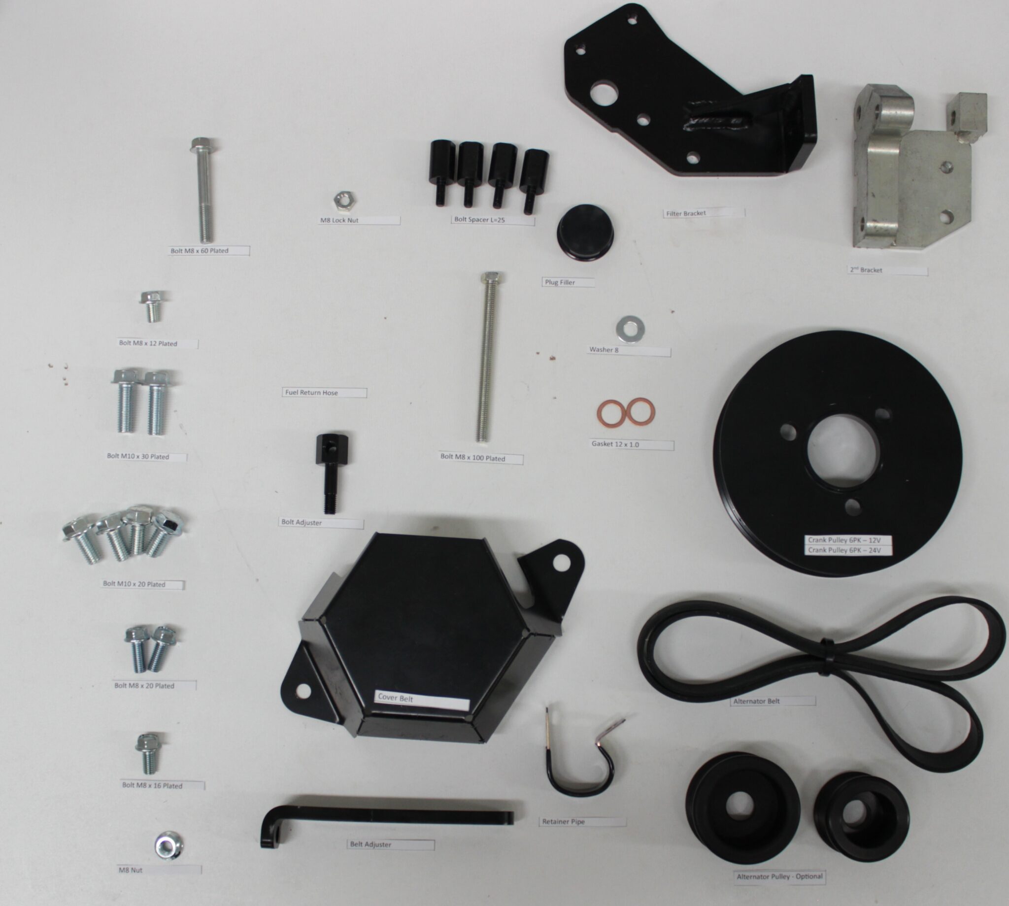 Yanmar JH-CR Series Second Alternator Mounting Bracket Kit - Marine ...